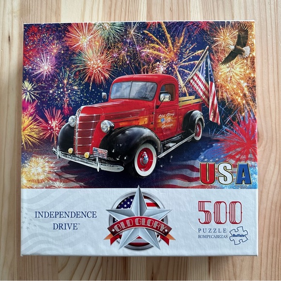 Buffalo David Bitton | Games | Complete Vintage Car 4th Of July Puzzle ...